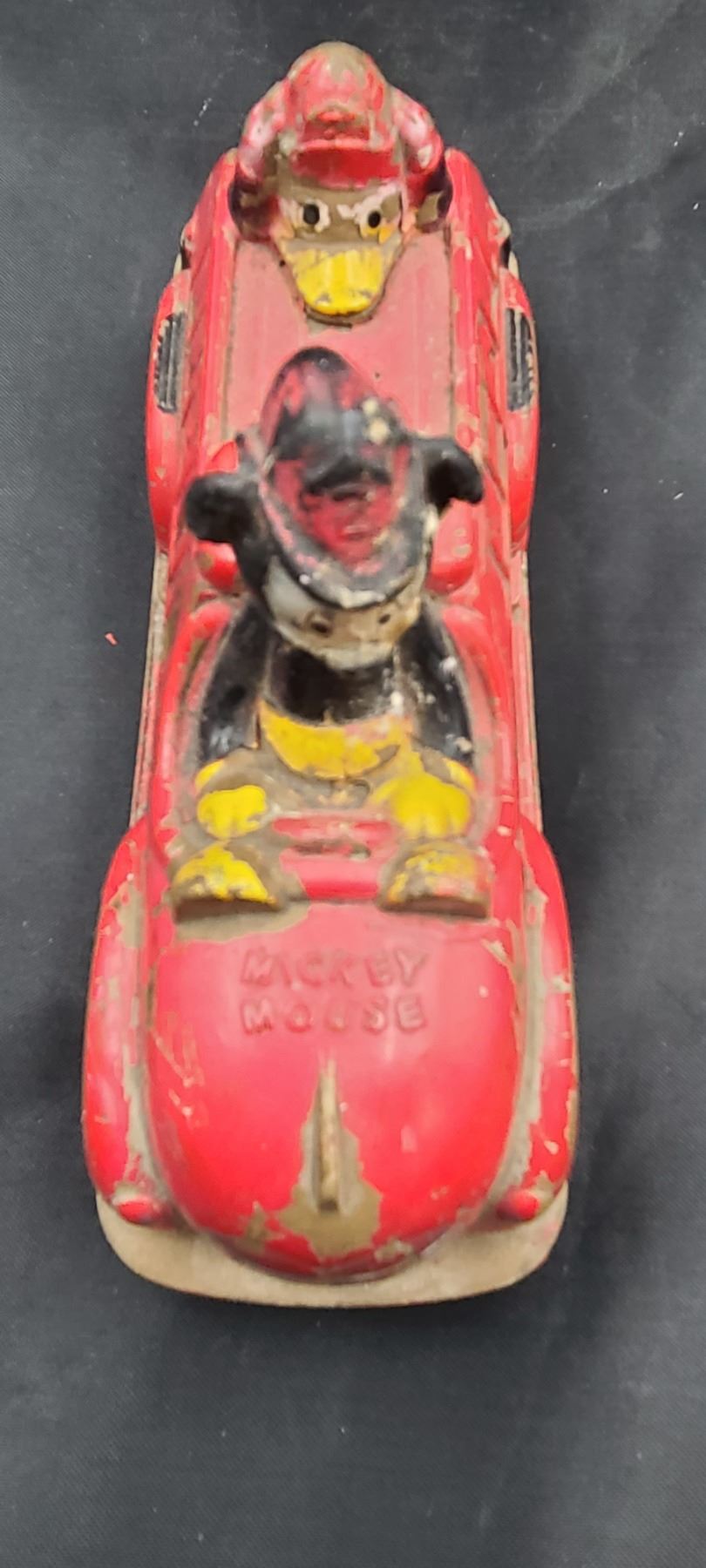 VINTAGE MICKEY MOUSE FIRE DEPT FIRE TRUCK TOY