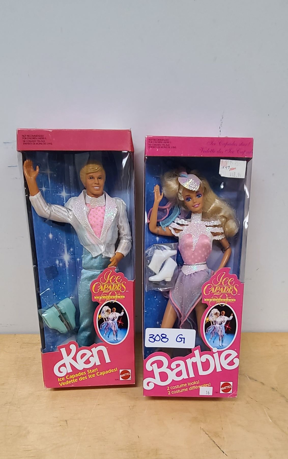ICE CAPADES KEN & BARBIE BARBIES