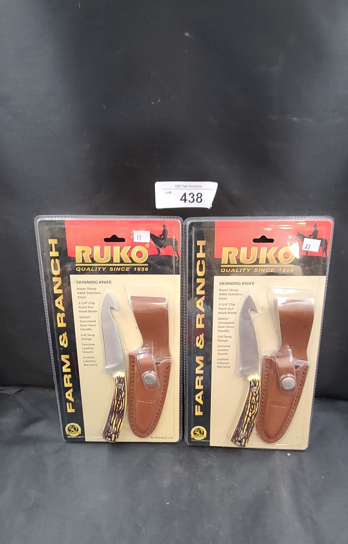 TWO NEW RUKO SKINNING KNIVES