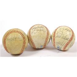 Kirby Puckett - Three Signed Baseballs