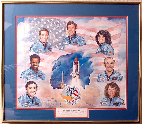 STS-51-L Limited Edition Lithograph: and Touched the