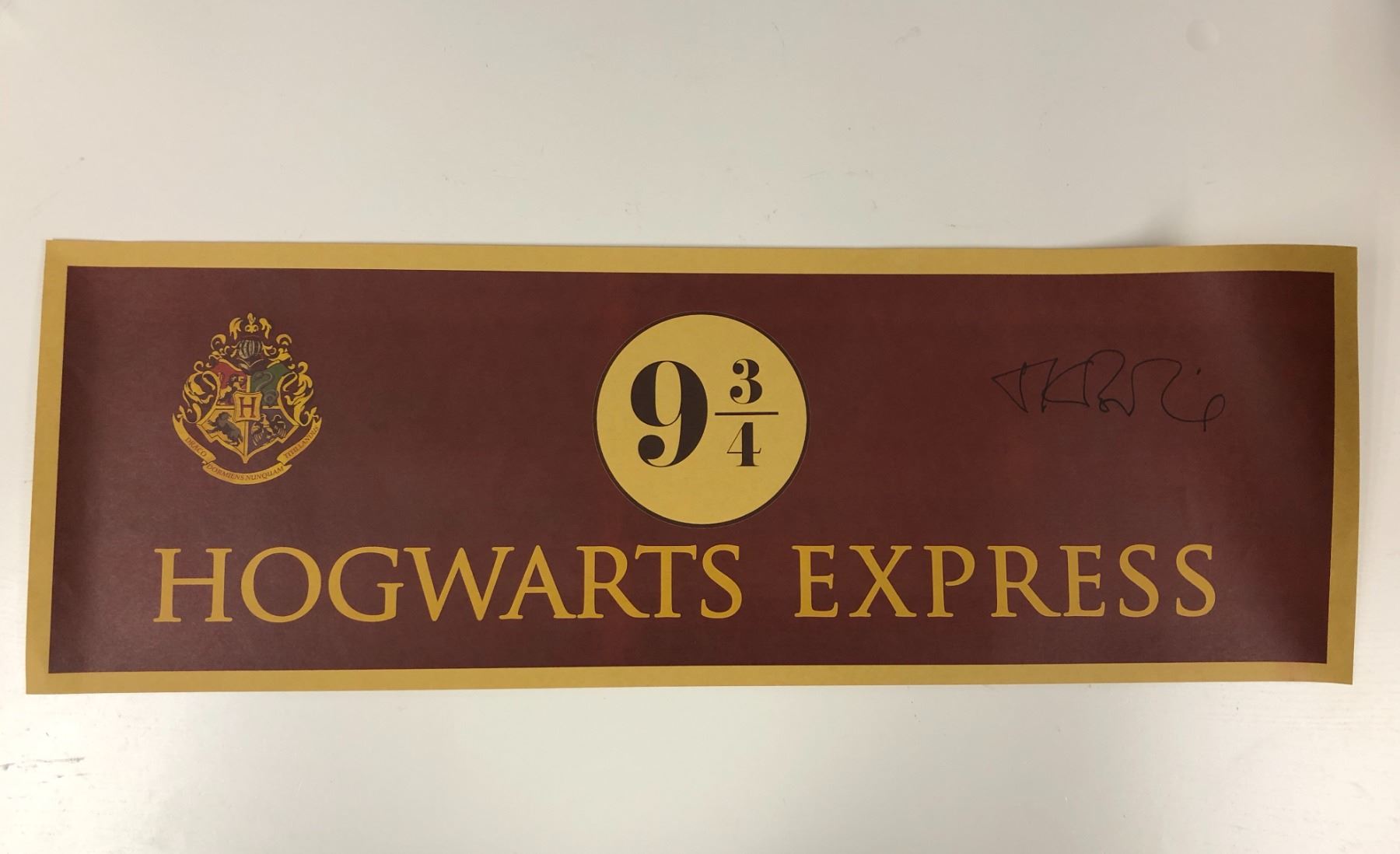 Harry Potter Playfrom JK Rowling Poster Signed