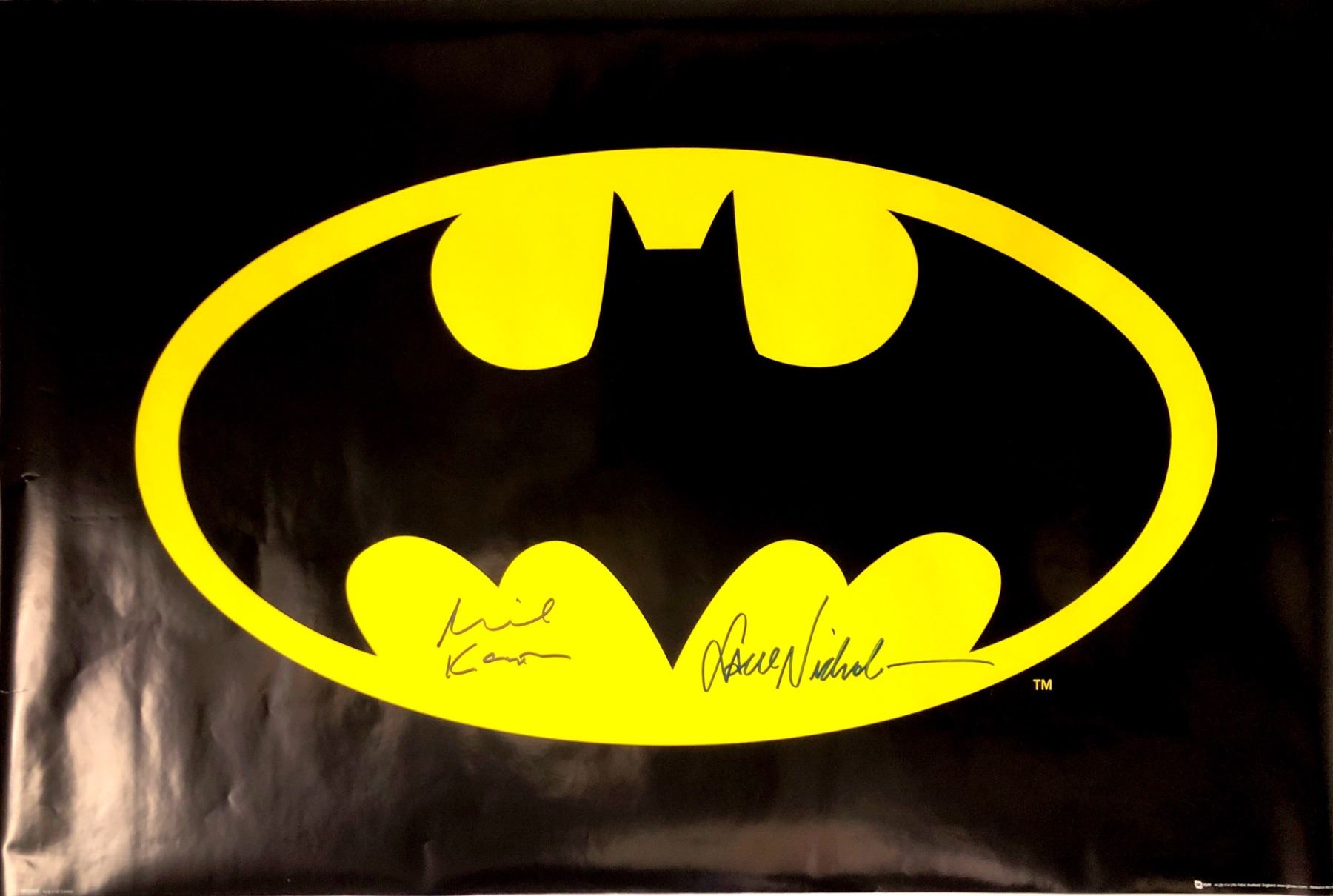 Autograph Signed Batman Michael Keaton Poster OFFICIAL