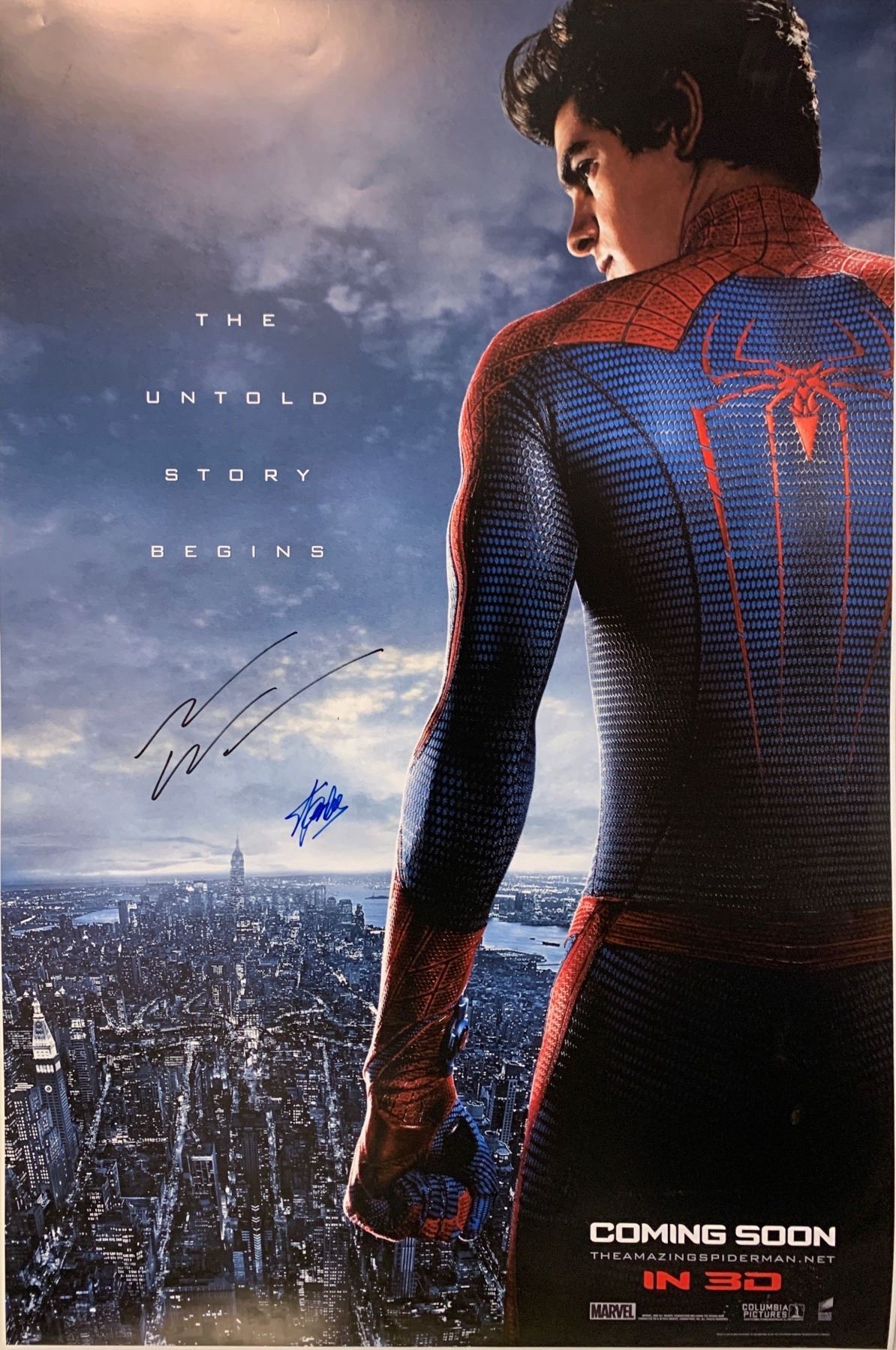 Autograph Signed Amazing Spider Poster
