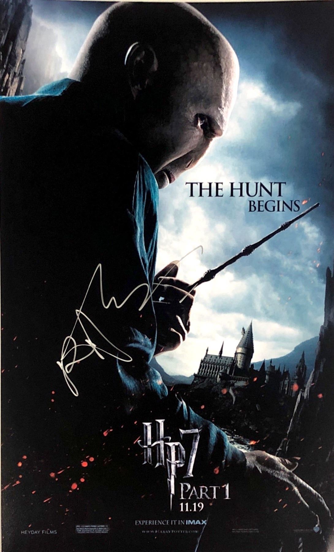 Harry Potter Ralph Fiennes Autograph Signed Poster