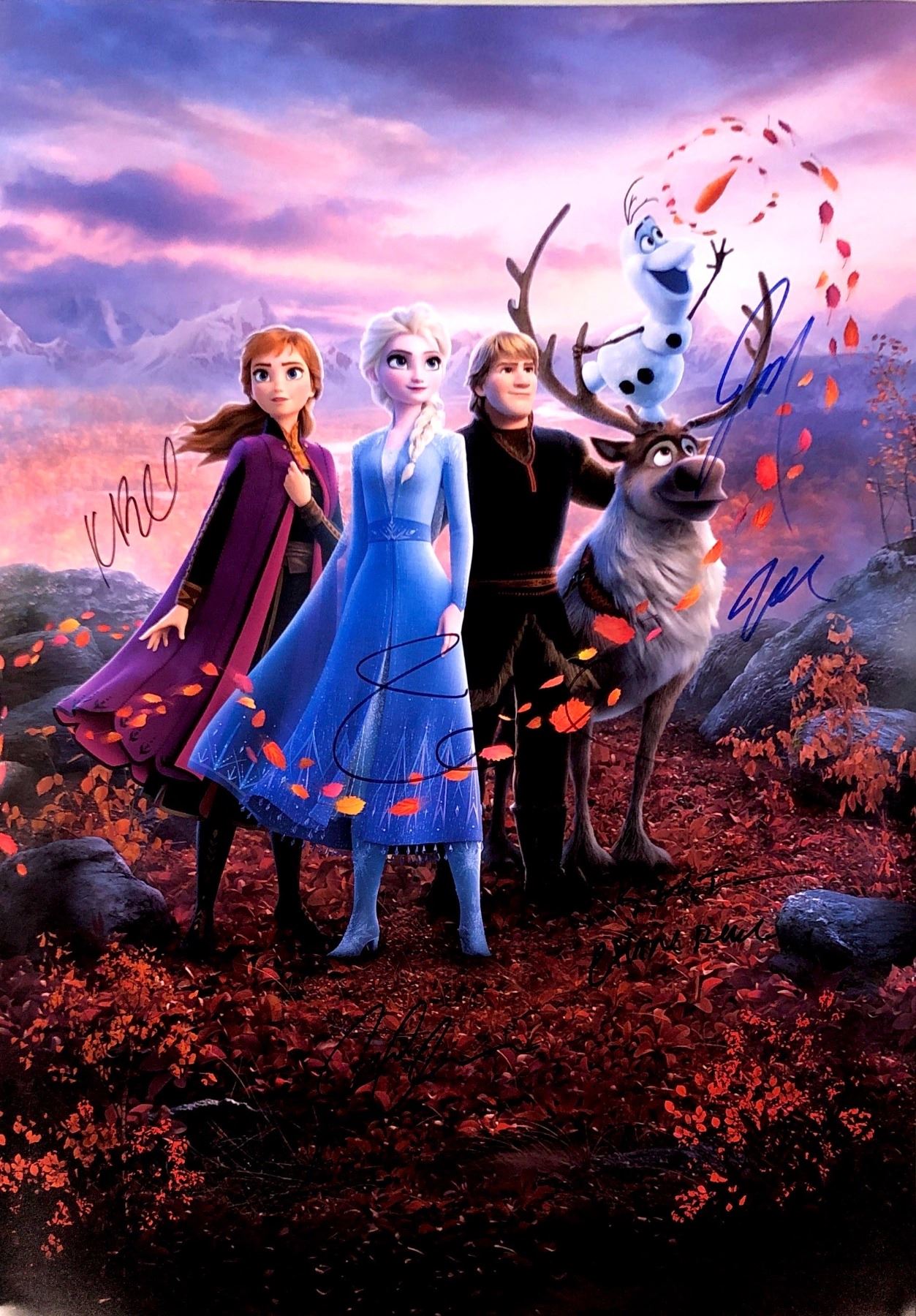 Idina Menzel Autograph Signed Frozen 2 Poster