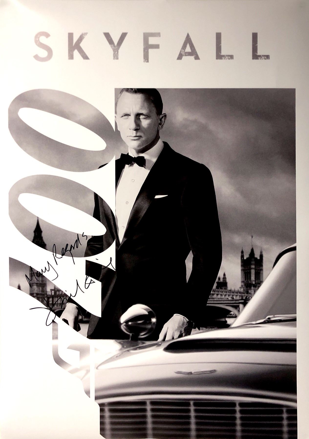 Daniel Craig Autograph Signed James Bond 007 Poster