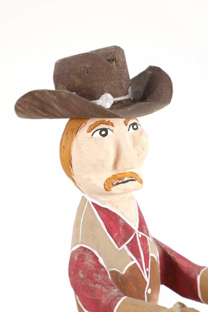 Folk Art Wood Carving By Navajo Delbert Buck