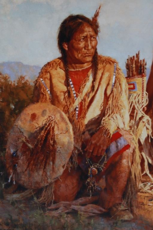 "Medicine Shield of the Blackfoot" Howard Terpning