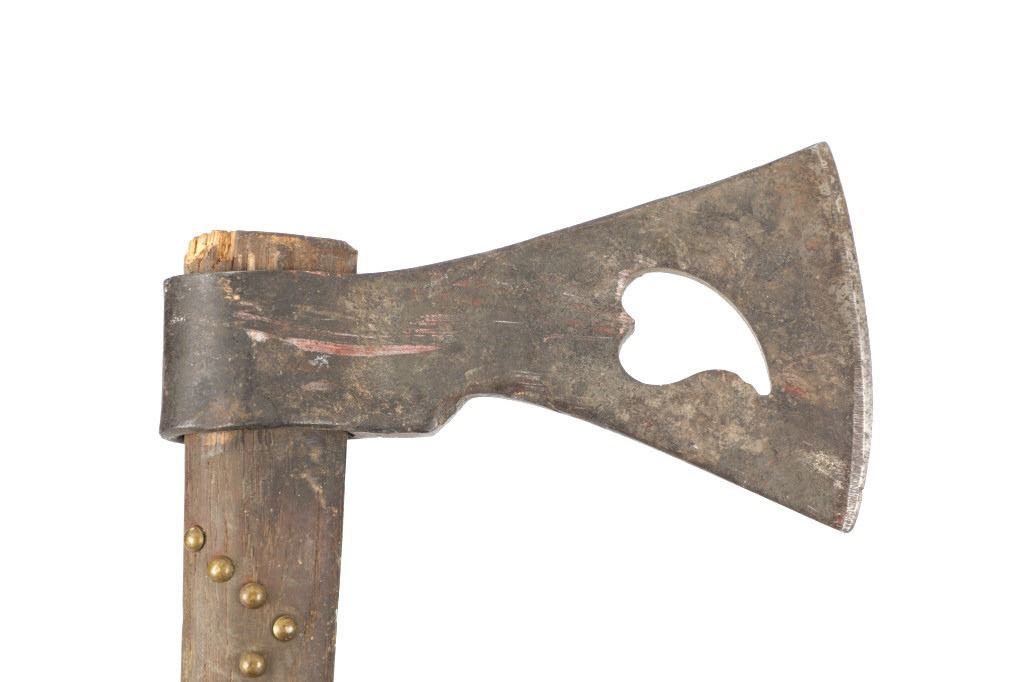 20th Century Forged Iron Tomahawk w/ Weeping Heart