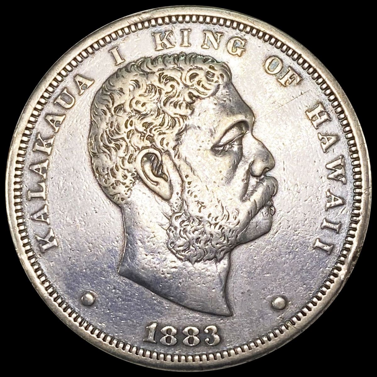 1883 Kingdom of Hawaii Dollar LIGHTLY CIRCULATED