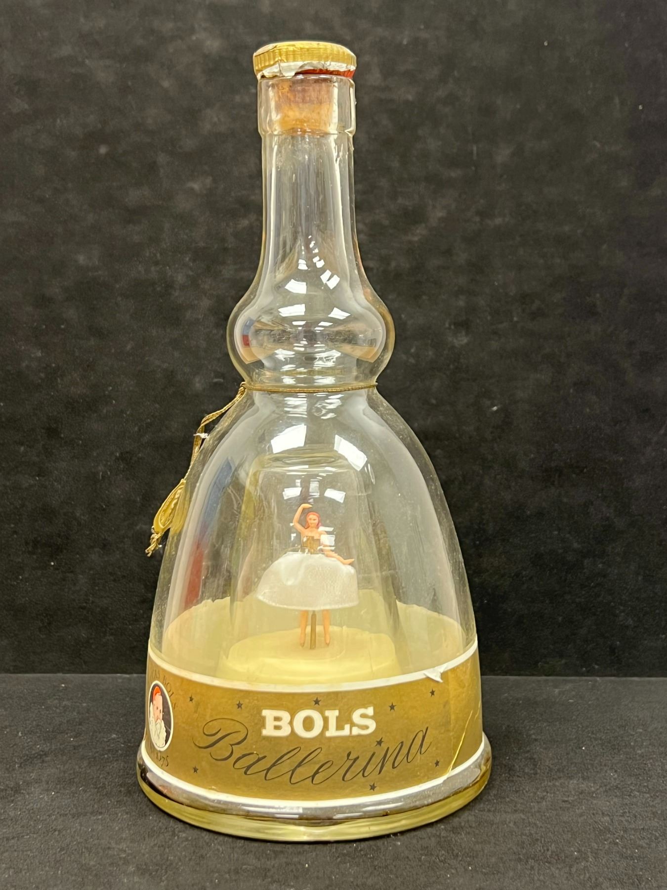 Vintage Bols Ballerina Dancing Musical Wind-Up Bottle