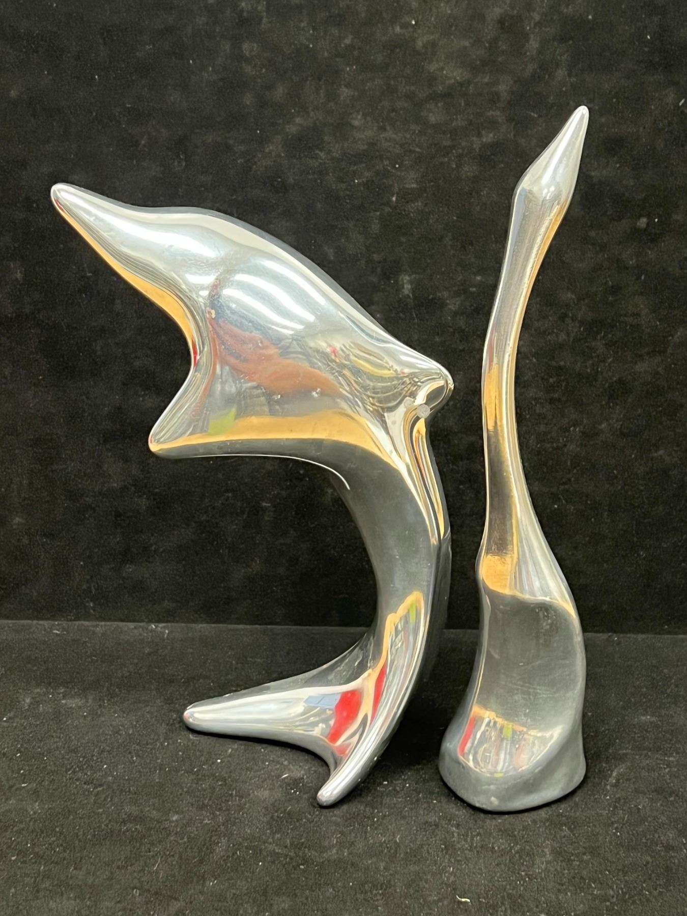 Hoselton Canada Aluminum Animal Art Sculptures - tallest approx: 9"