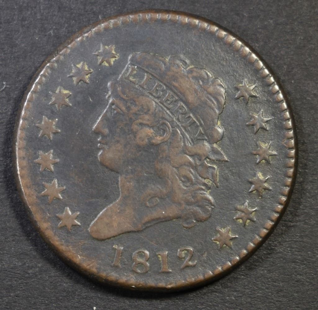 1812 LARGE CENT VF