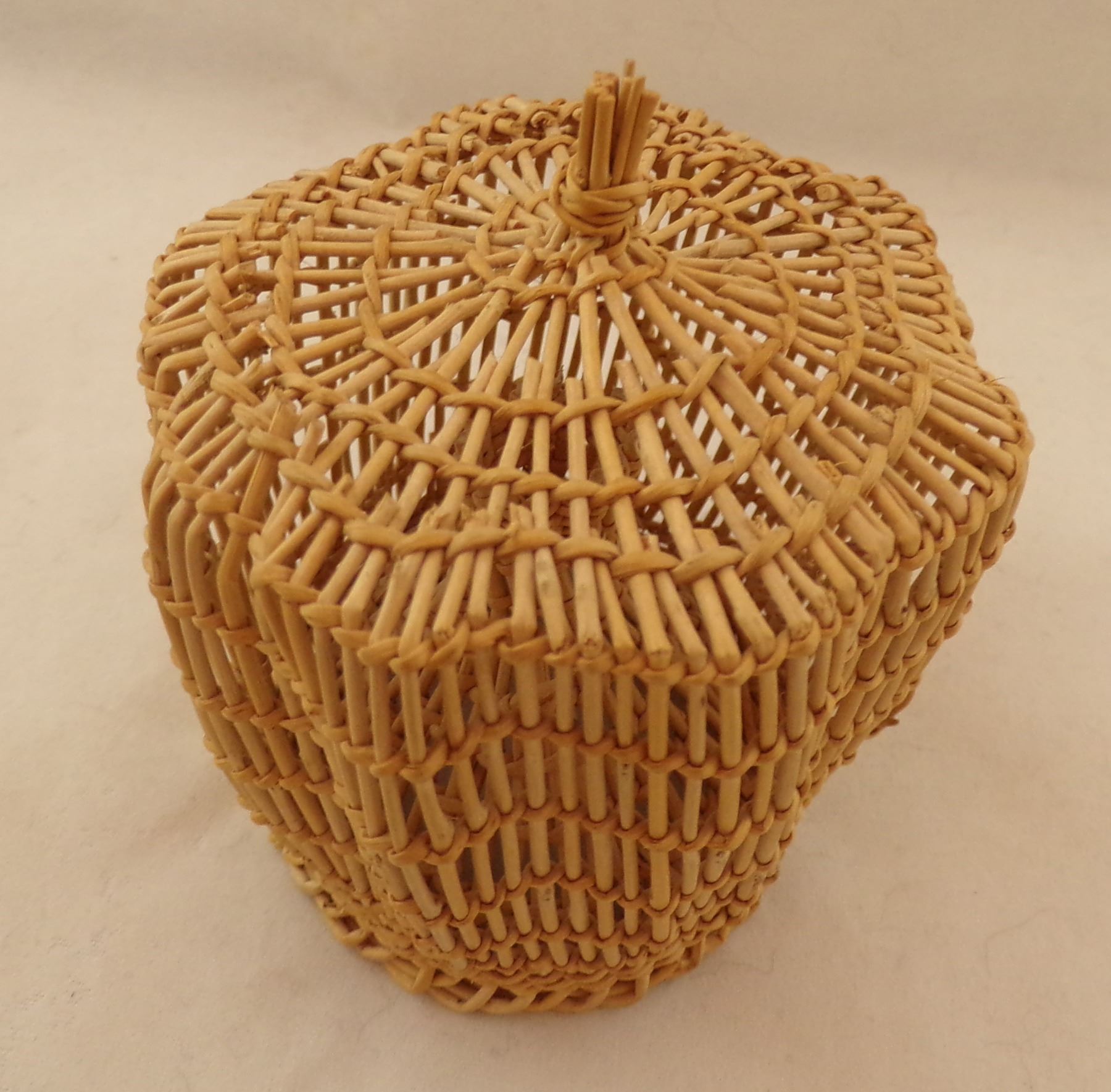 Native American Yurok Miniature Eel Fish Trap Basket