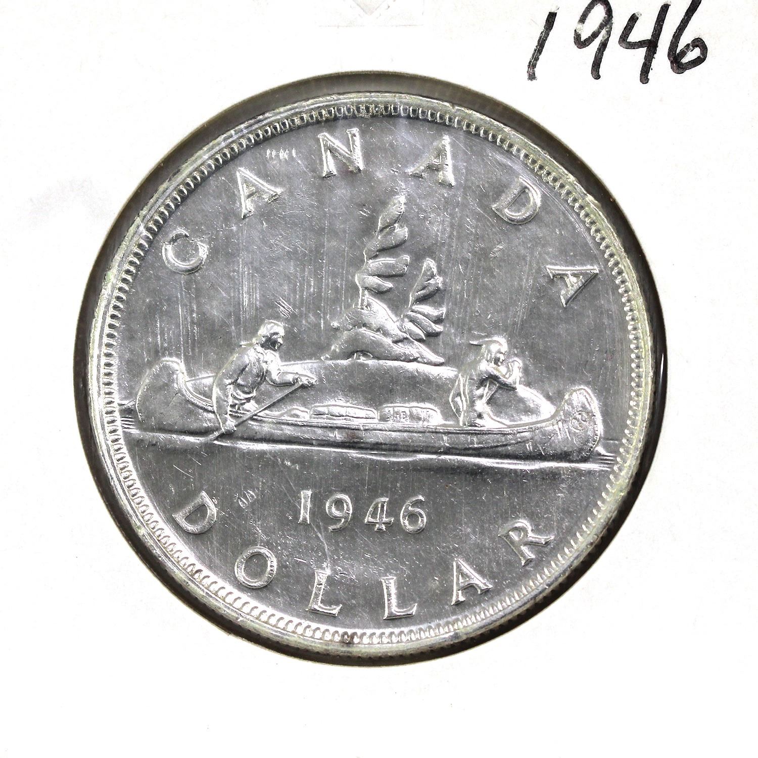 1946 Canada Silver Dollar UNC+