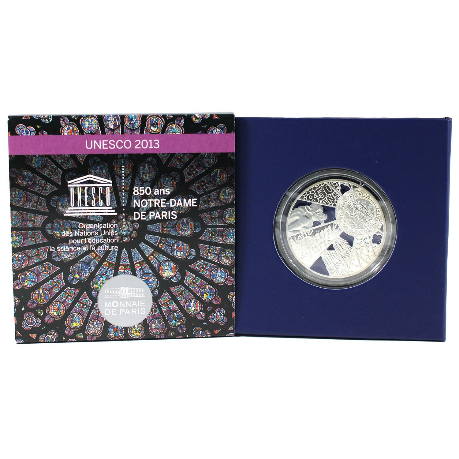 France 2013 €10 UNESCO -850th Anniversary of the Cathedral Notre-Dame ...