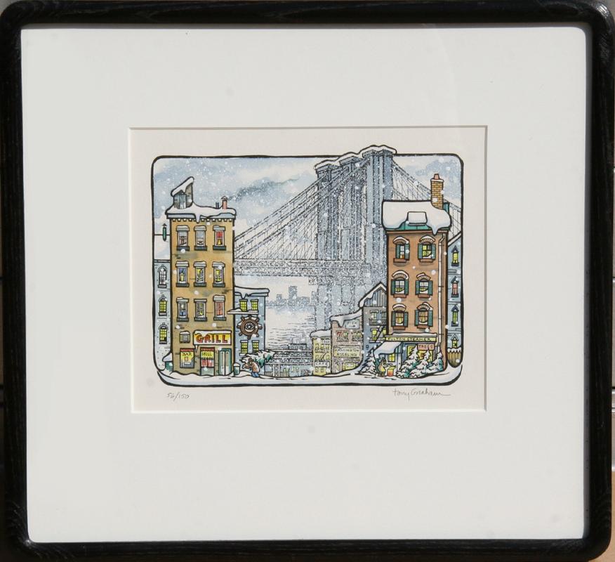 Tony Graham, New York - Winter, Lithograph