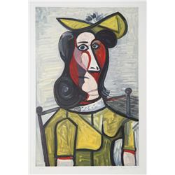 Pablo Picasso, Femme Au Chapeau, Lithograph