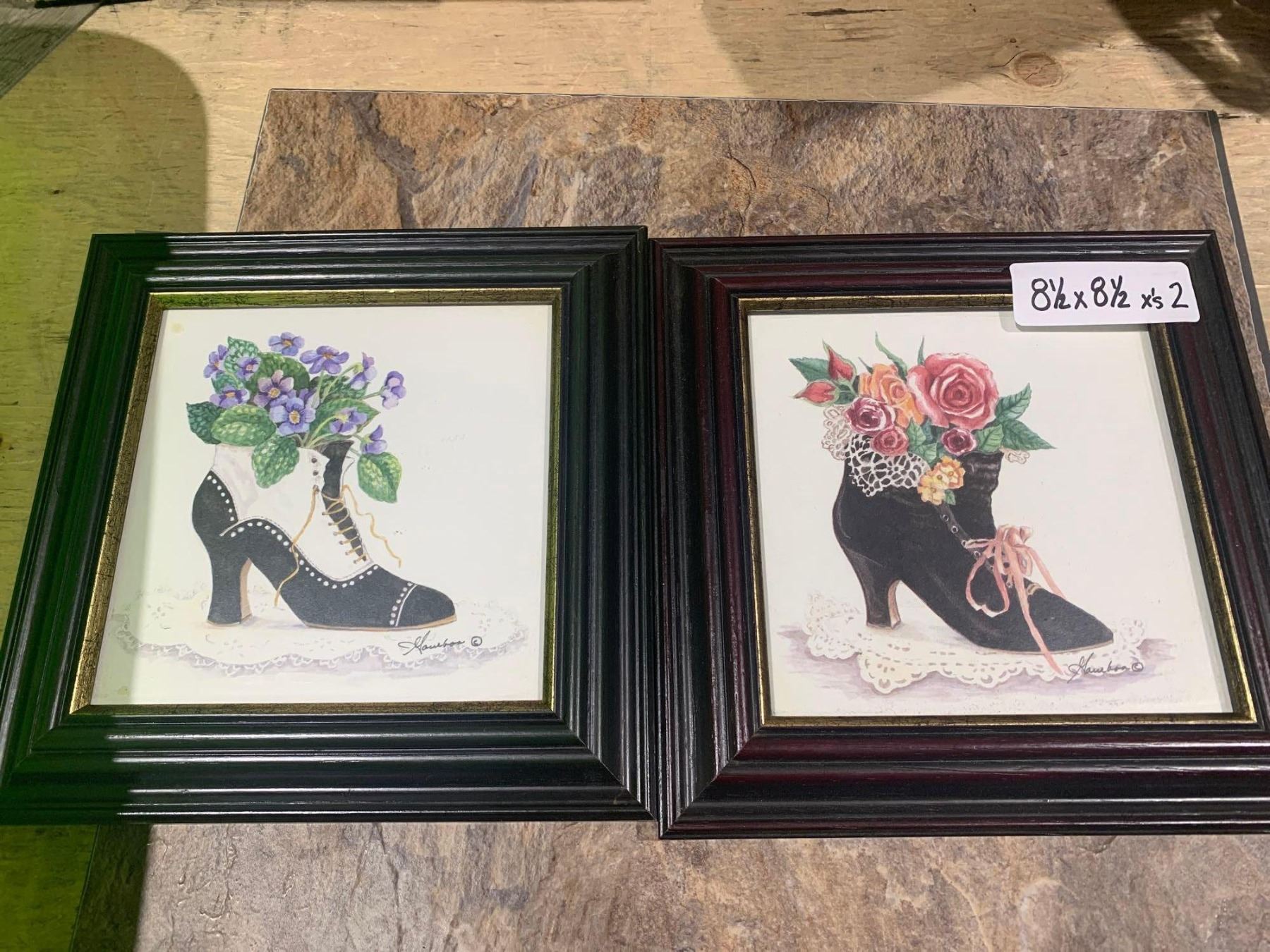 8 5 In X 8 5in 2ct Framed Vintage Print