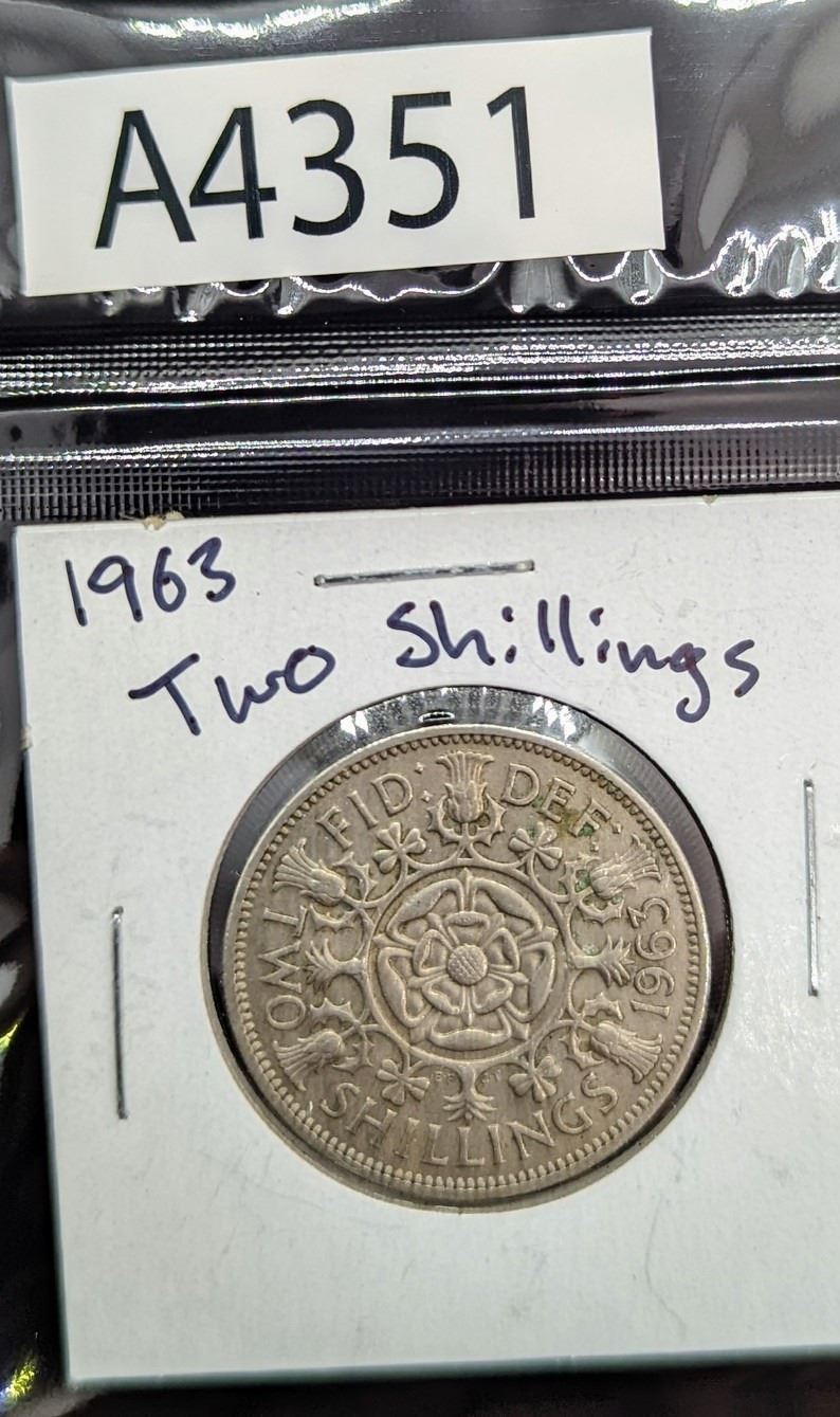 1963 Two Shillings (A4351)