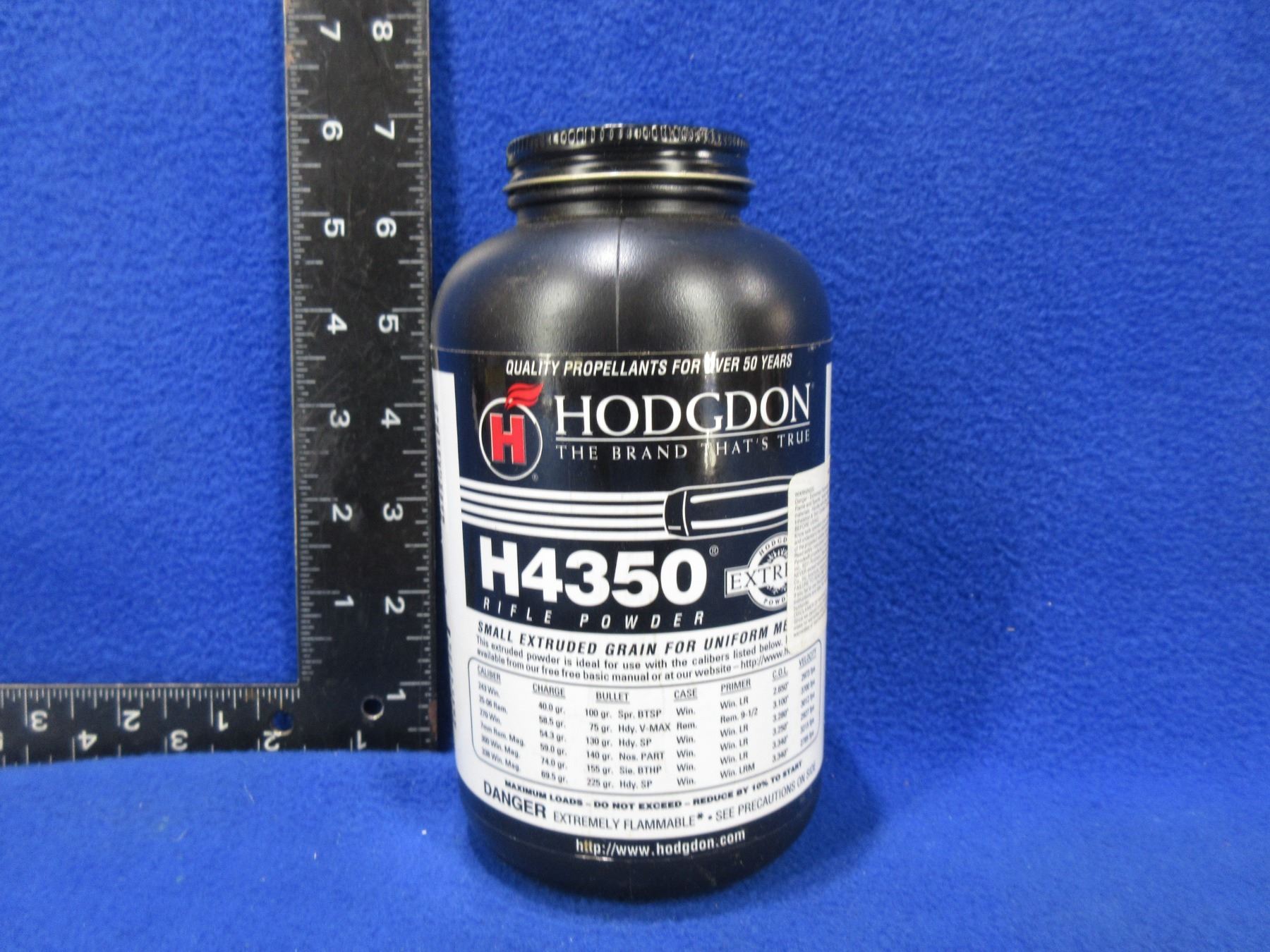 Hodgdon H4350 Rifle Powder - 116 grams including tub