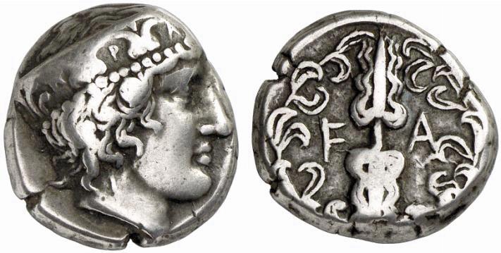 GREEK COINS, ELIS, OLYMPIA, Stater, about 415 B.C. AR 12.17 g. Head of ...