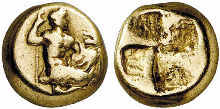 GREEK COINS, MYSIA, CYZICUS, Hecte (Sixth), electrum, about 410-390 B.C ...