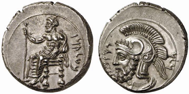 GREEK COINS, CILICIA, TARSUS, Pharnabazus, satrap 379-374 B.C. Stater ...