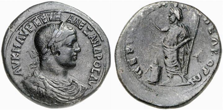 GREEK COINS UNDER ROMAN RULE, THRACE, PERINTHUS, Severus Alexander, 222 ...