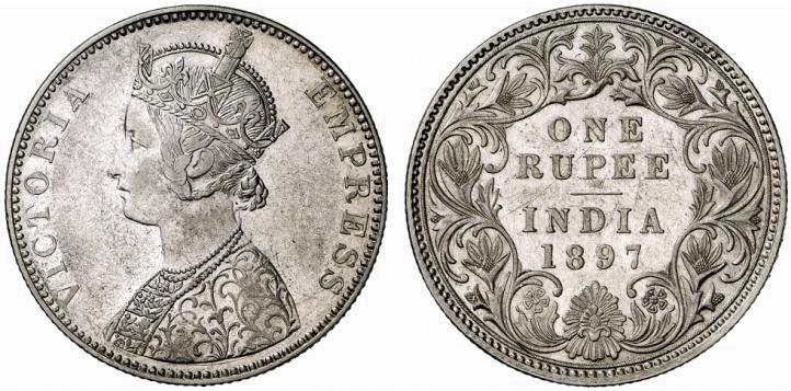 INDIAN COINS. BRITISH INDIA / EAST INDIA COMPANY. Victoria. Rupee. AR ...