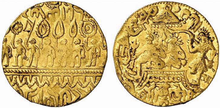 INDIAN COINS. MISCELLANEOUS. Temple Token. Ramatanka. AV 11.56 g. c ...