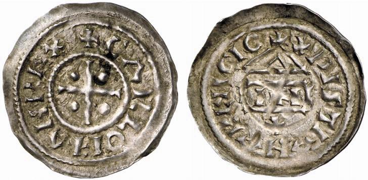 COINS OF THE CAROLINGIAN PERIOD. CARLOMAN, King of Italy, 877-879 ...