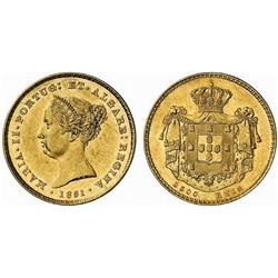 WORLD COINS. PORTUGAL. Maria II, 1834-1853. Decimal coinage, 2500 Reis ...