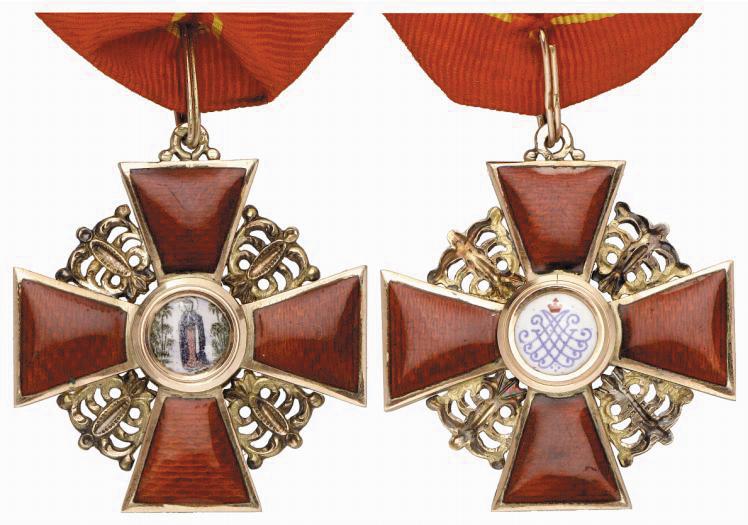 IMPERIAL RUSSIA. ORDERS. ORDER OF ST. ANNE. Cross. 3rd Class. Civil ...