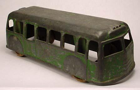 VINTAGE LONDON TOY NO. 17 METAL BUS