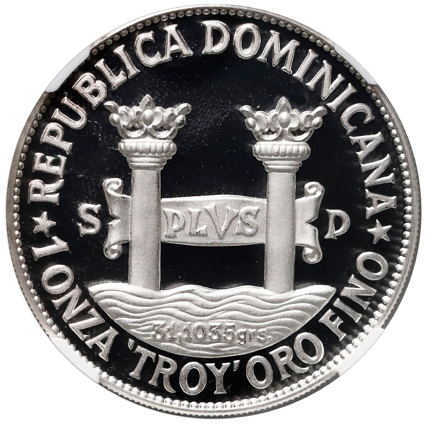 Dominican Republic Proof Silver 100 Pesos off metal Strike 1980 dominican-republic-proof-silver-100-pesos-off-metal-strike-1980