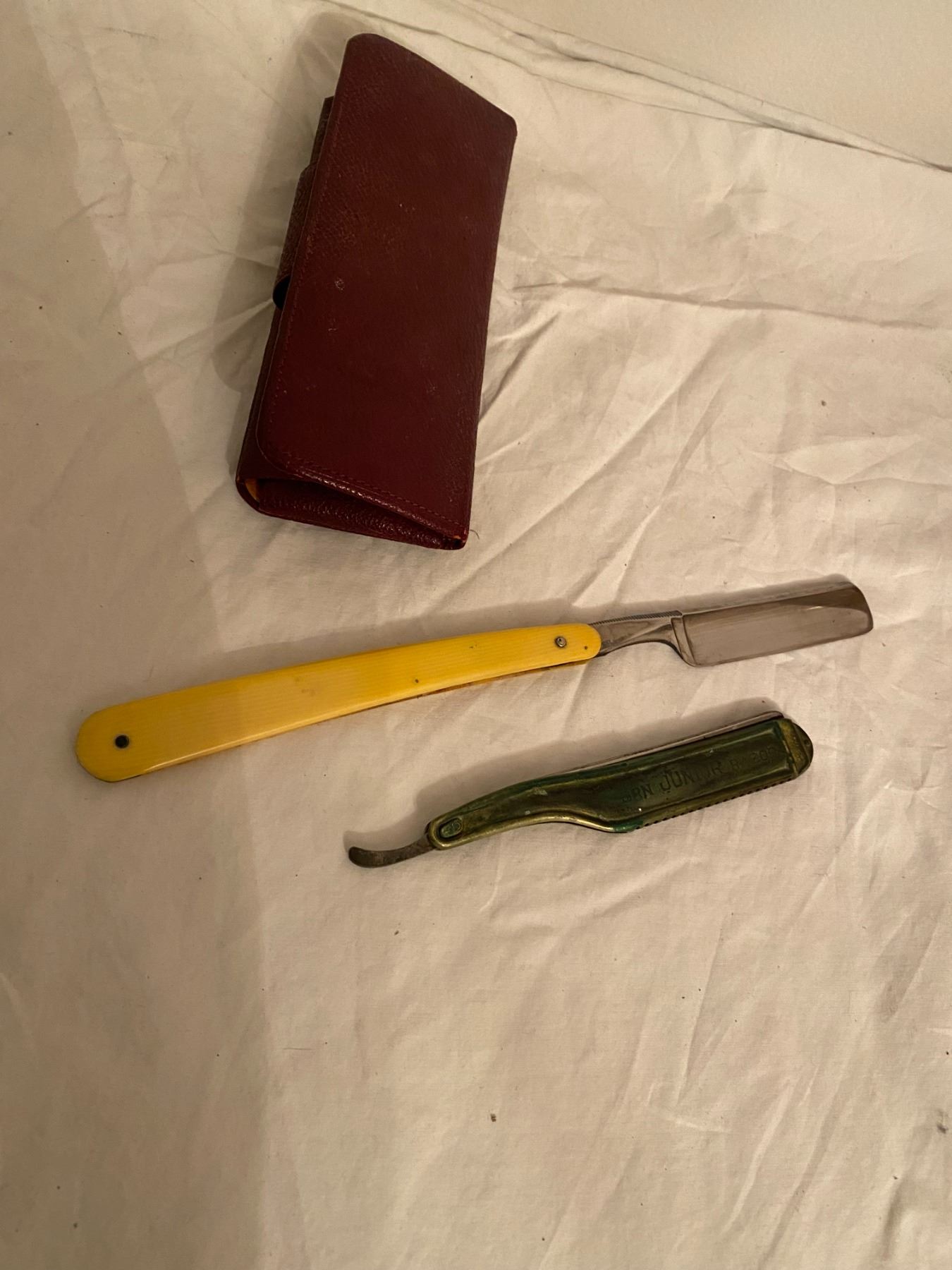 Lockwood Brothers Sheffield razor with a Junior razor made in Germany