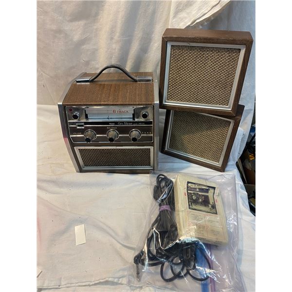 Vintage 8 track car/home stereo system Works.