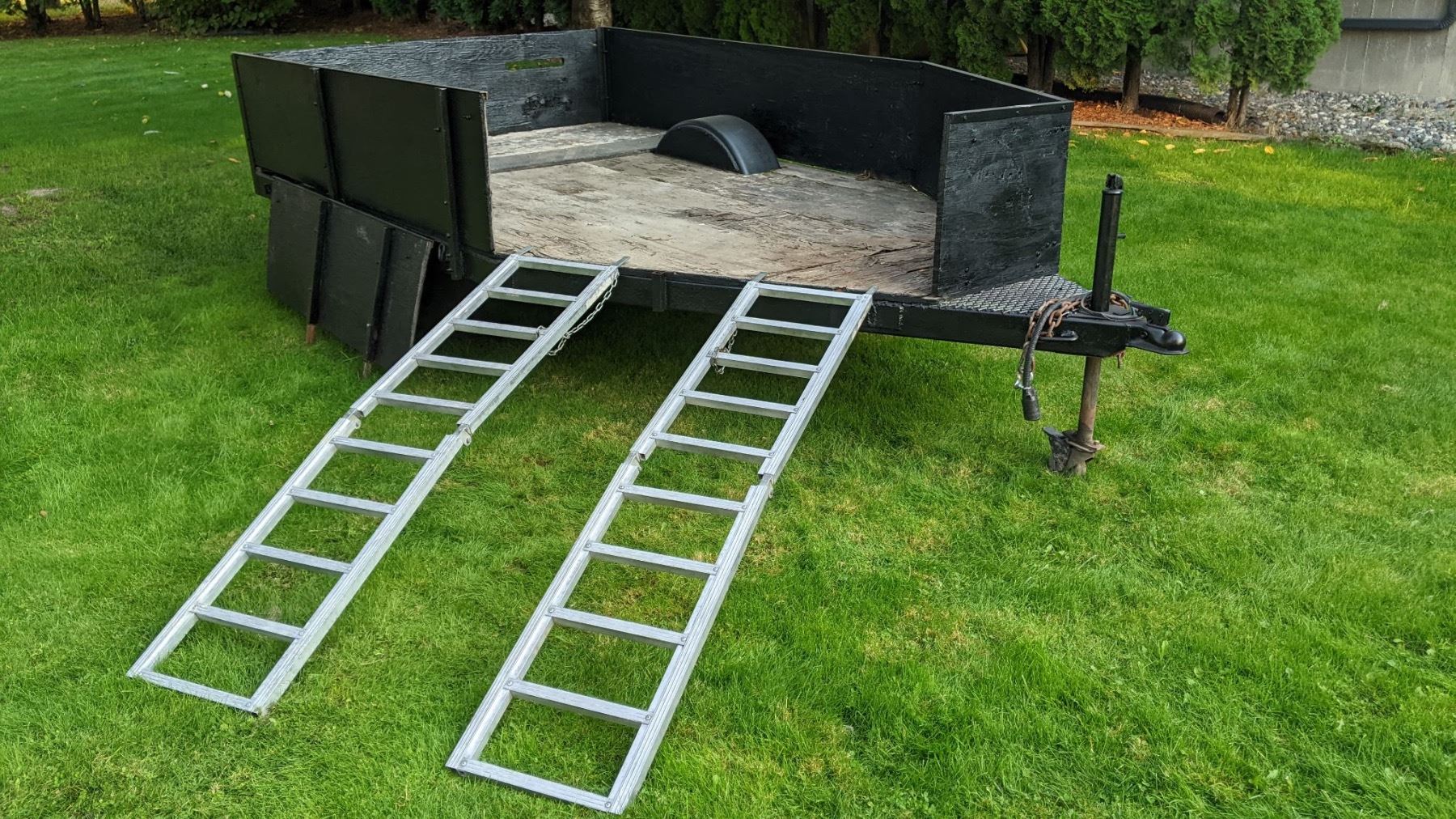 Trailer RAMPS NOT INCLUDED 6ftx10ft 2000 lbs axle a ride on ride off ...
