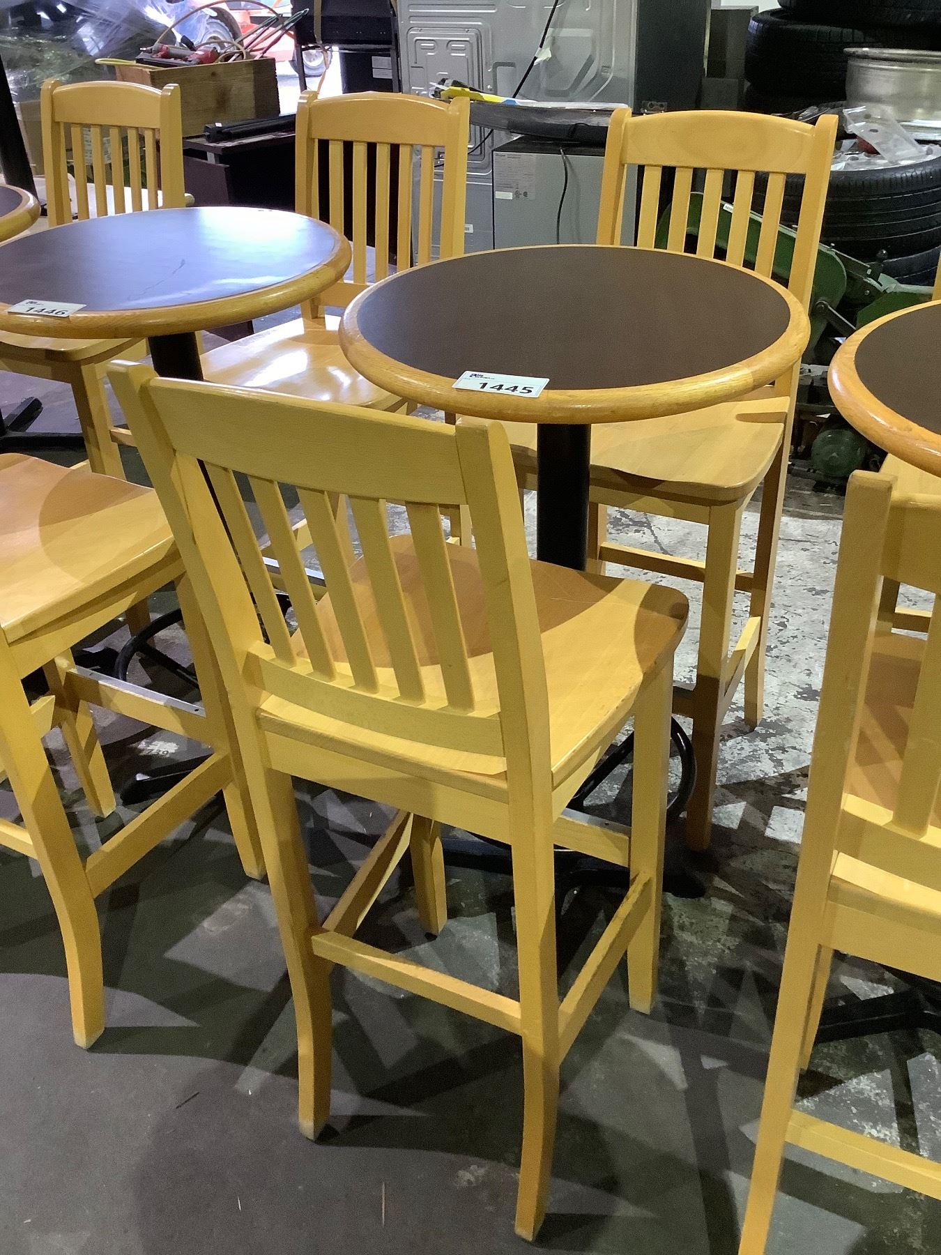 Counter Height Table With 2 Chairs 24 X 42 Able Auctions