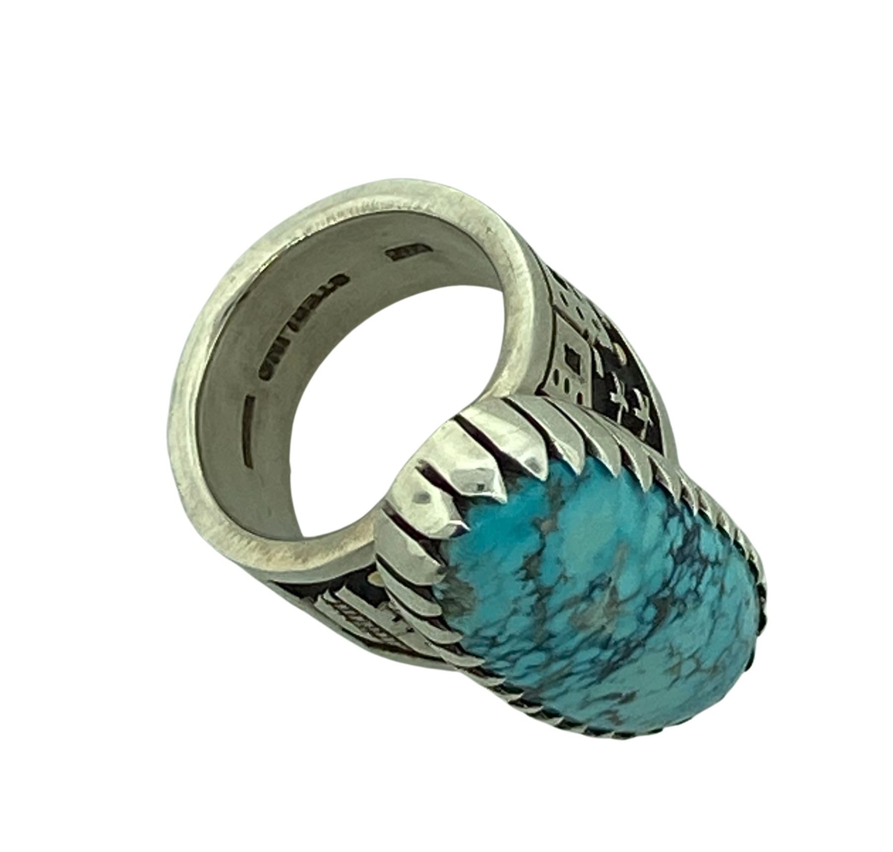 Joseph Coriz (Santo Domingo), Storyteller Turquoise Ring