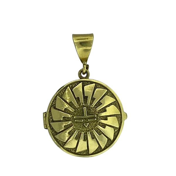 Don Supplee (Hopi), Sunface Locket Pendant