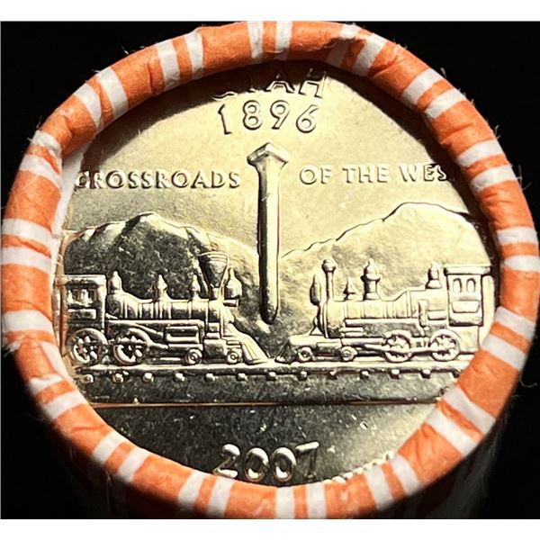 2007 $10 (40-coin) Roll Utah State Quarter