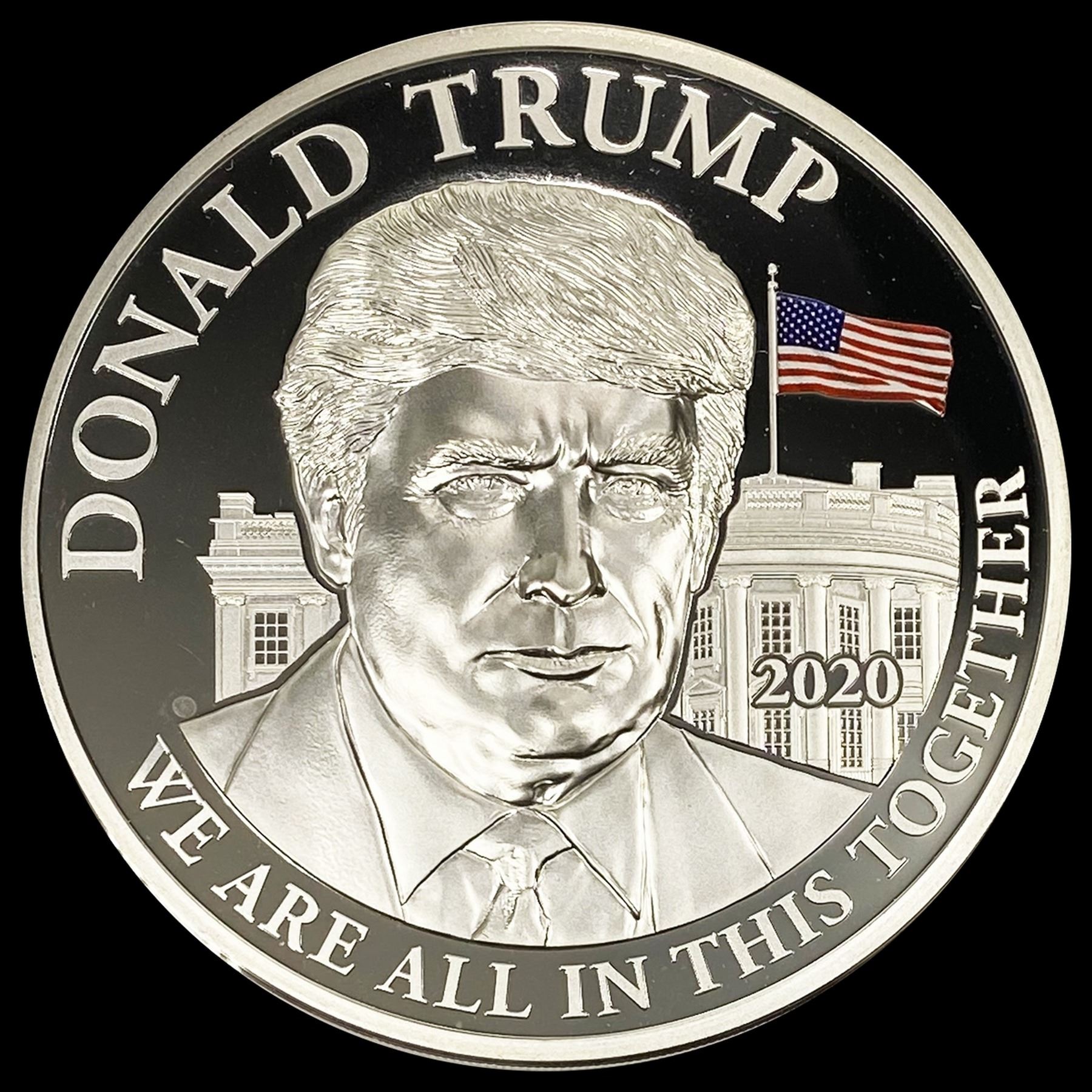 2020 Cameroun Trump Silver 5000 Francs UNC