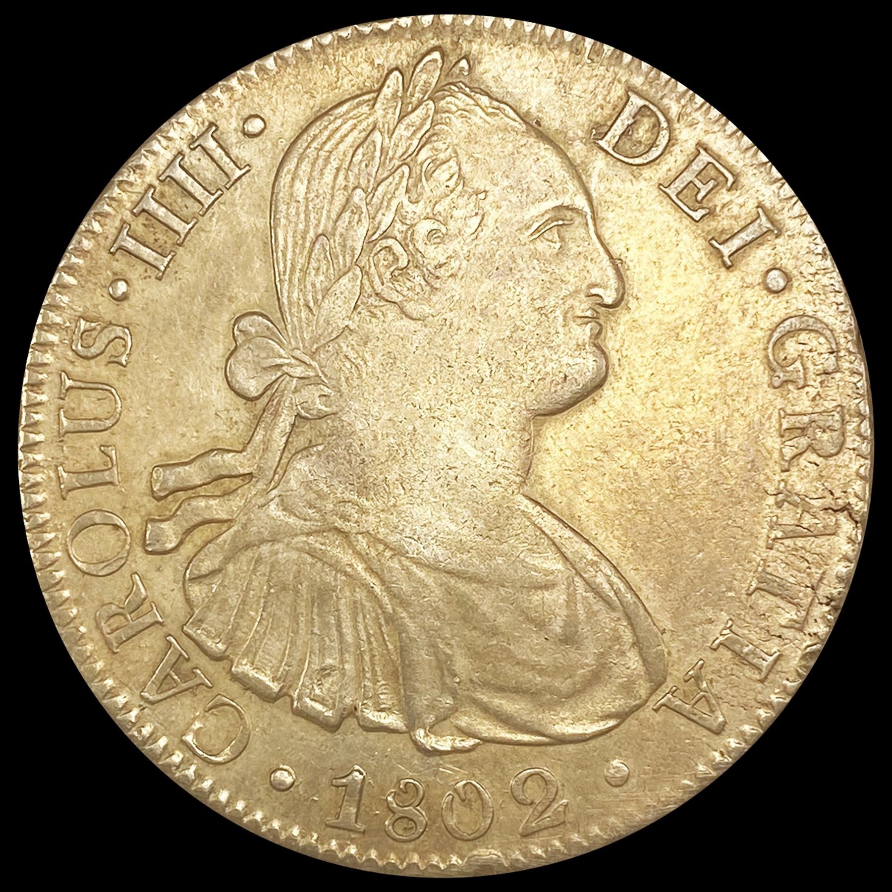 1802 Mexico Silver 8 Reales LIGHTLY CIRCULATED