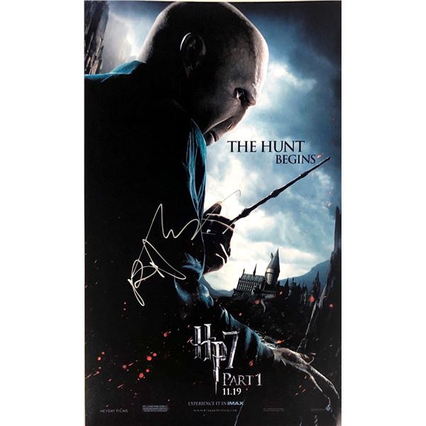 Harry Potter Ralph Fiennes Autograph Signed Poster Harry Potter Ralph Fiennes Autograph Signed Poster