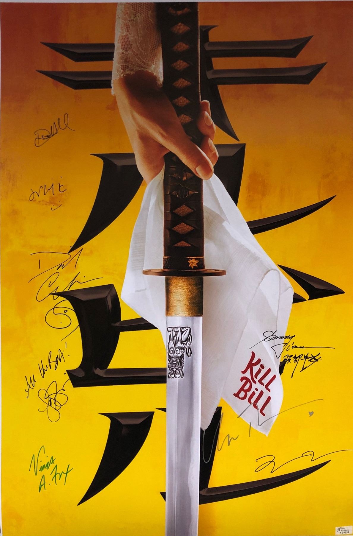 Kill Bill Uma Thurman Signed Poster