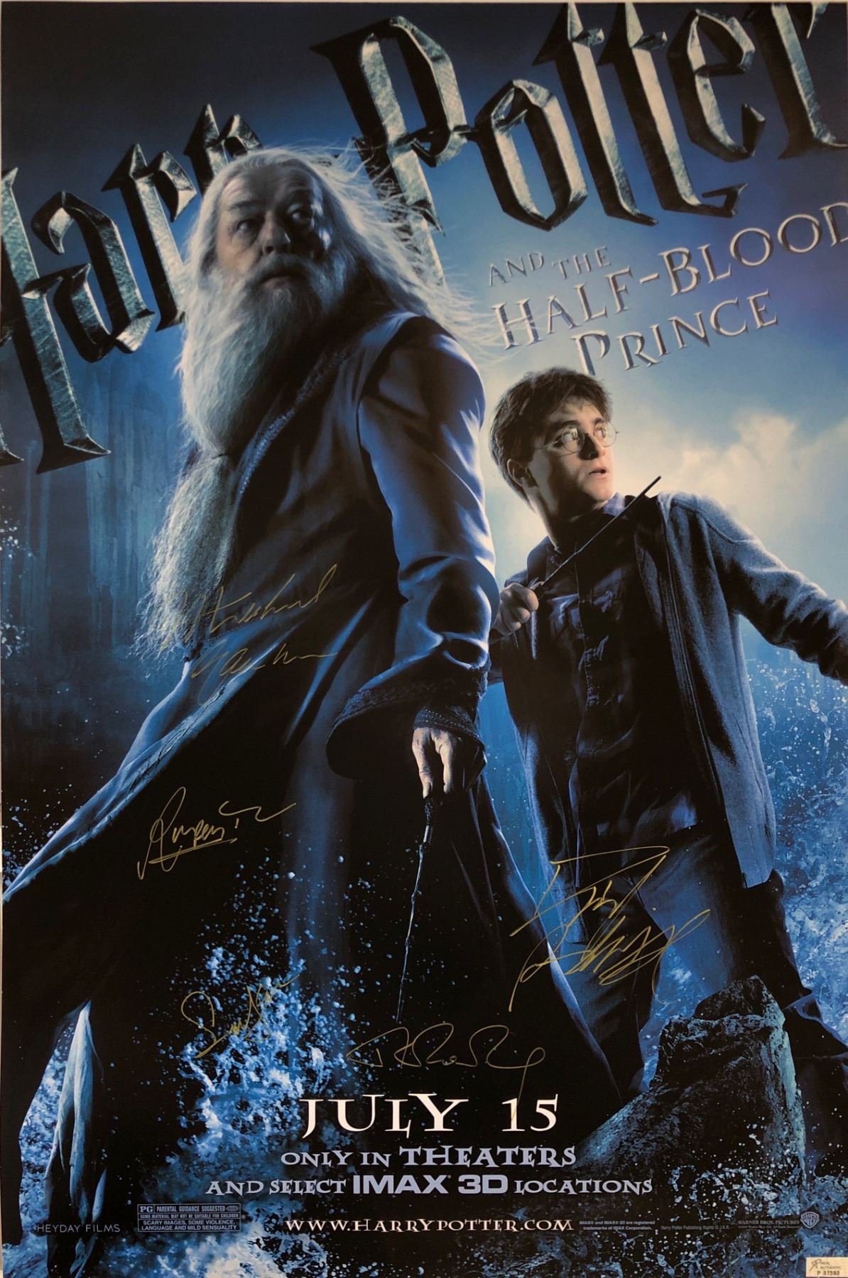 Harry Potter Half Blood Prince Signed Poster