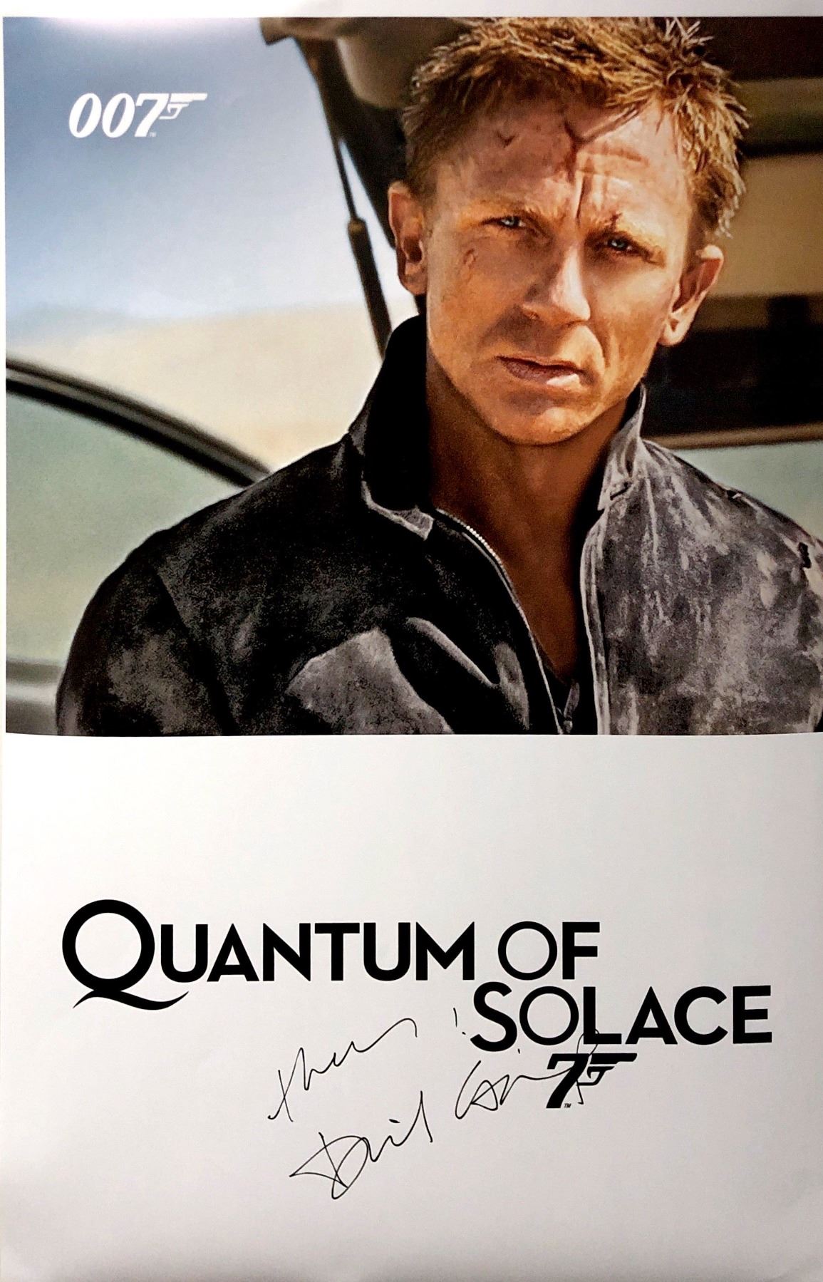 Daniel Craig Autograph Signed James Bond 007 Quantum of Solace Poster